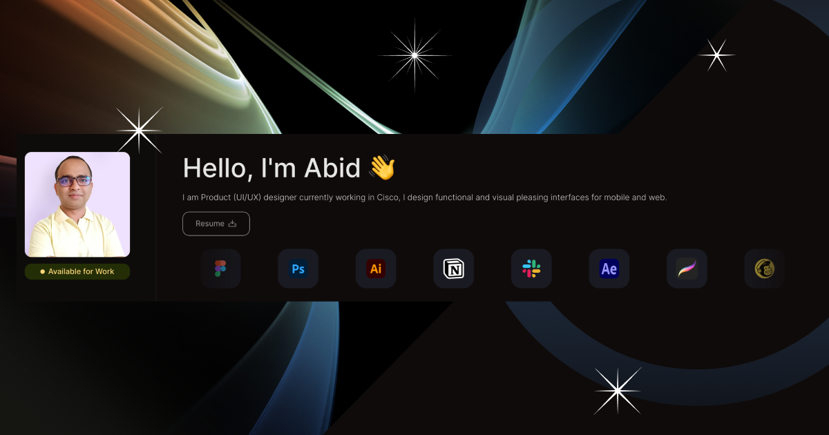 Abid Akram | Product Designer & Researcher