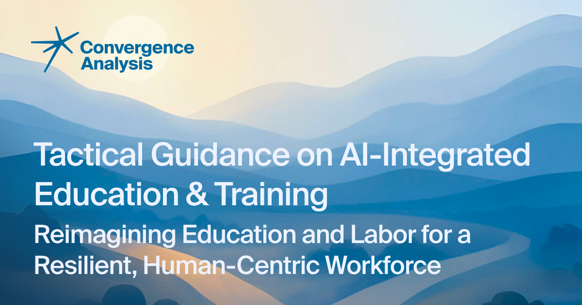 Tactical Guidance on AI-Integrated Education & Training | Convergence ...