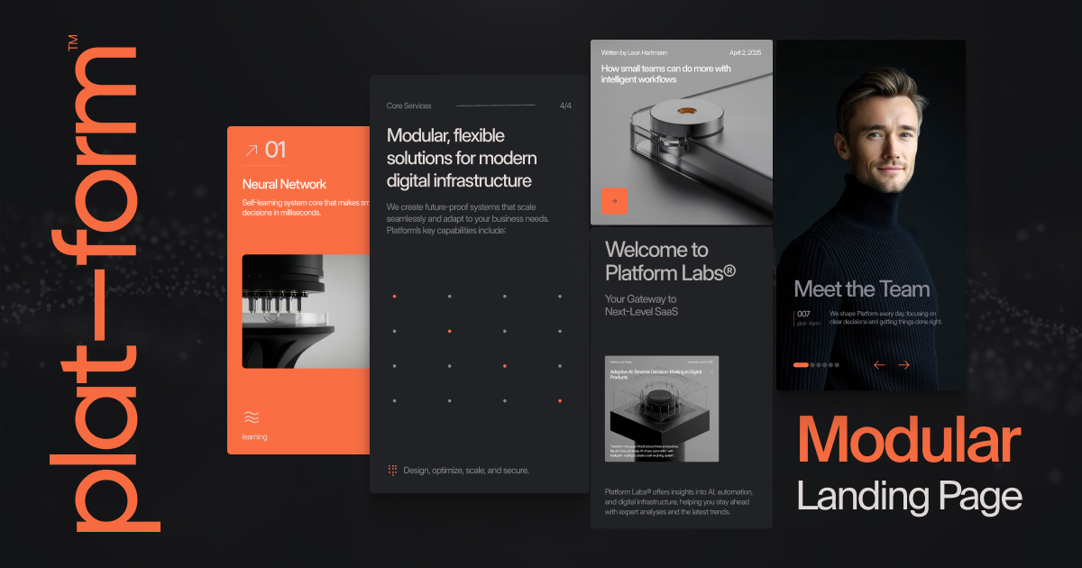 Platform® — Modular Landing Page