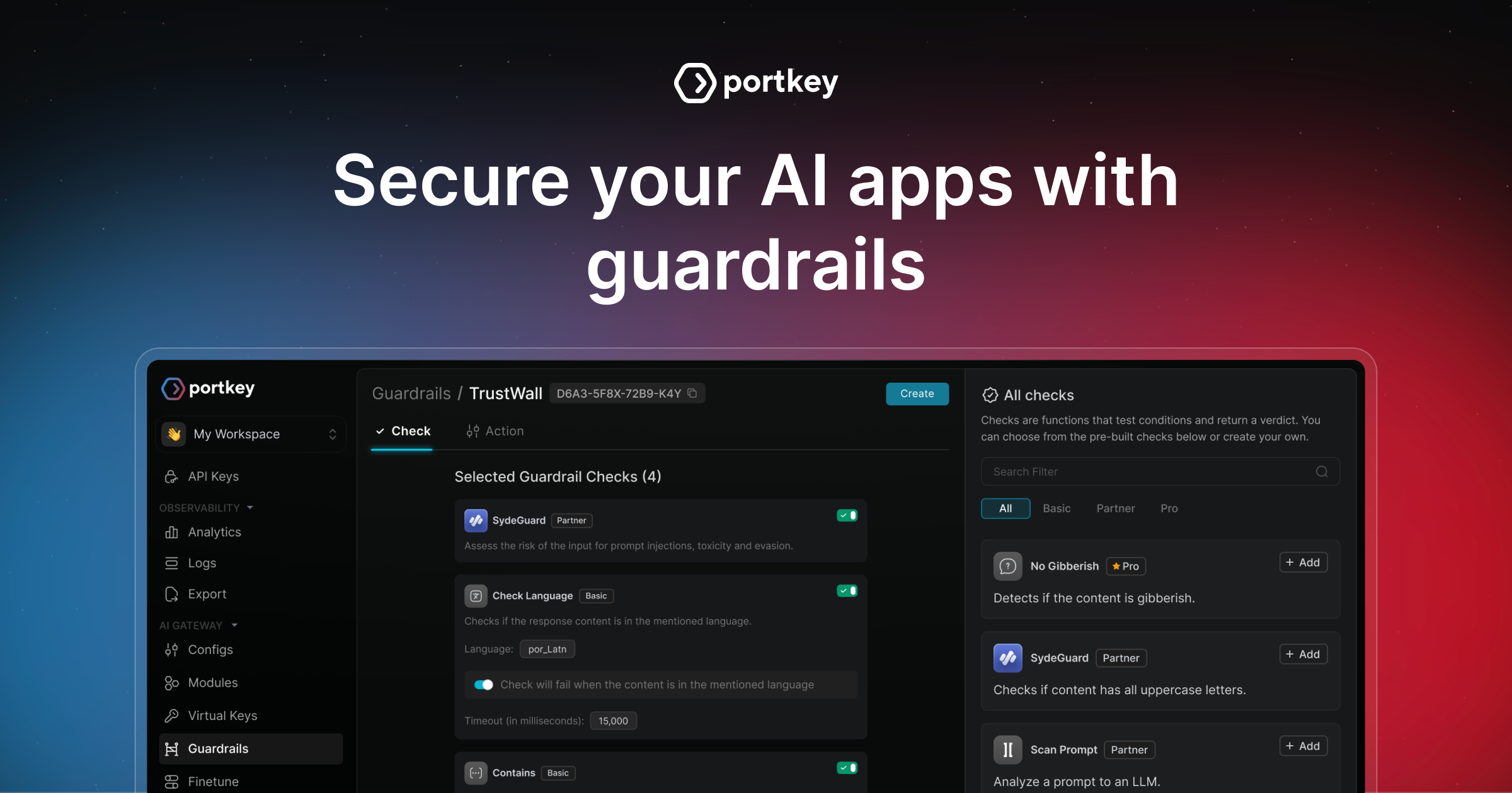 Safeguard your AI requests with guardrails| Portkey