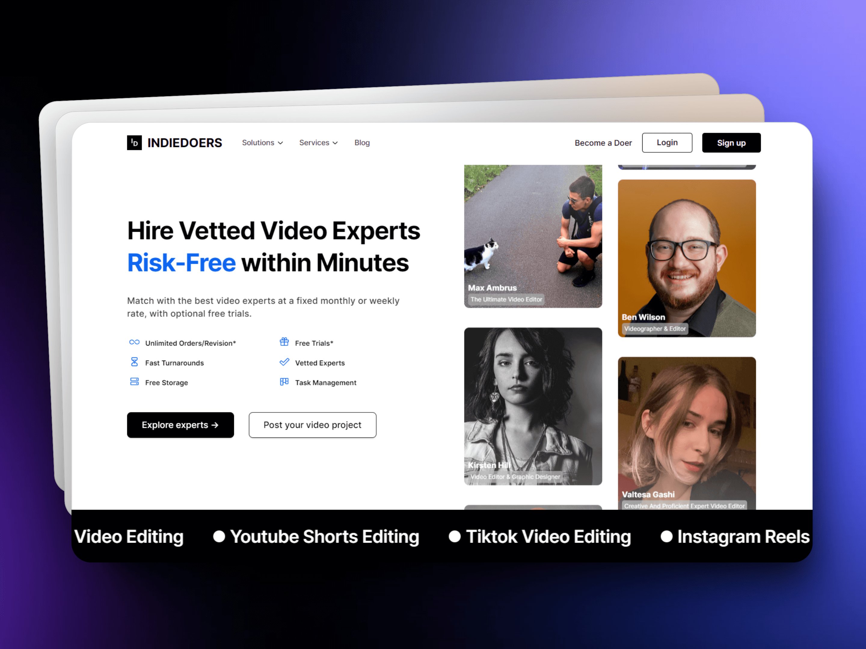 Hire Instagram Reels Editors | IndieDoers