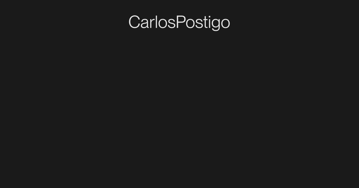Carlos Postigo - Portfolio