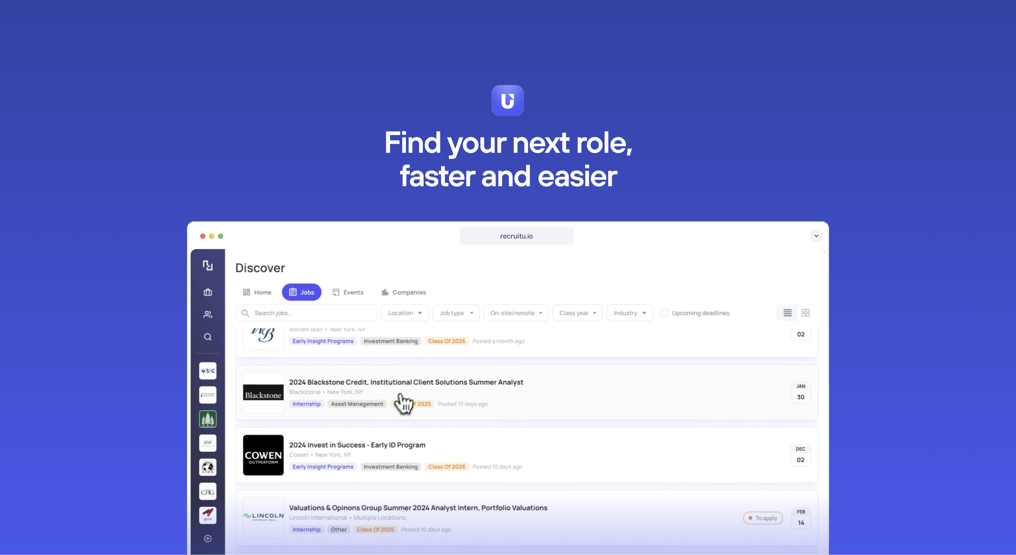 RecruitU - First step to final offer, all in one place