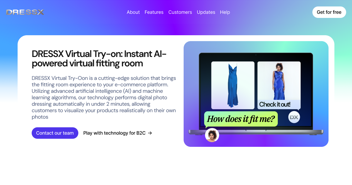 DRESSX Virtual Try-On | AI Fashion for E-Commerce