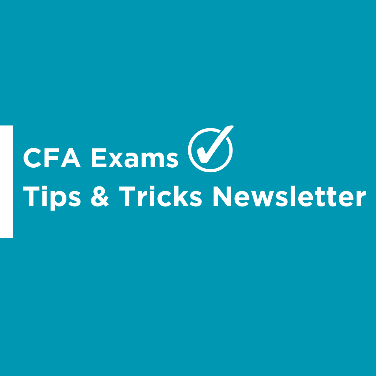 Sign up to CFA tips and tricks