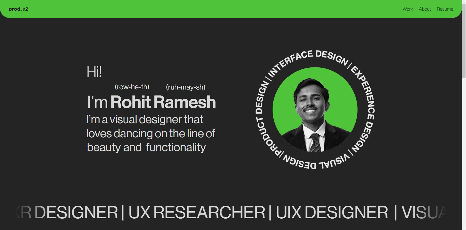 Rohit Ramesh - Portfolio
