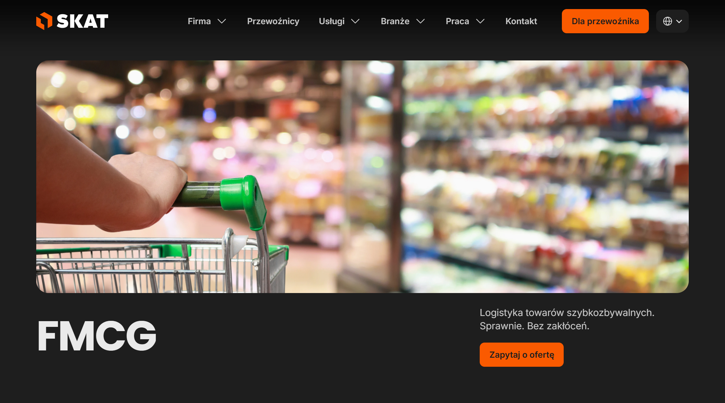 FMCG Transport – SKAT Transport | Refrigerated, punctuality, control