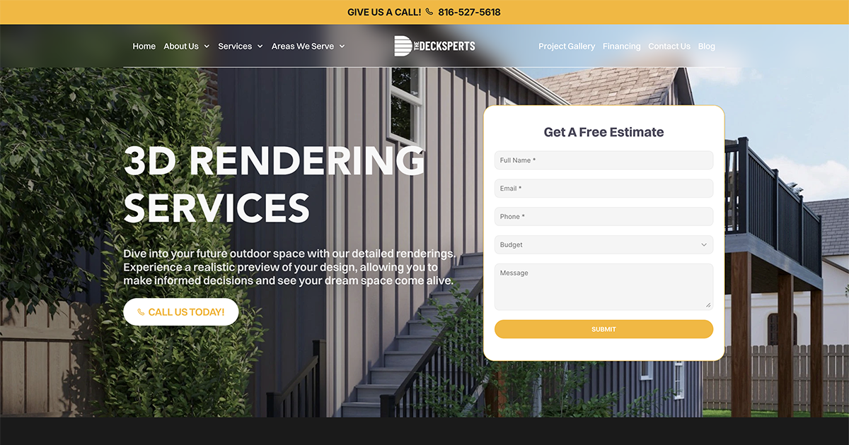 3D Deck Rendering Services | Kansas City | The Decksperts KC