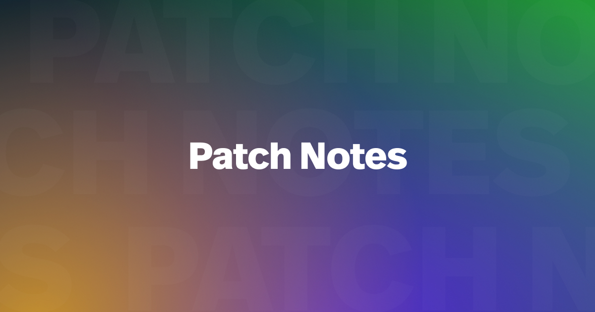 Patch Notes | Healthy Gamer