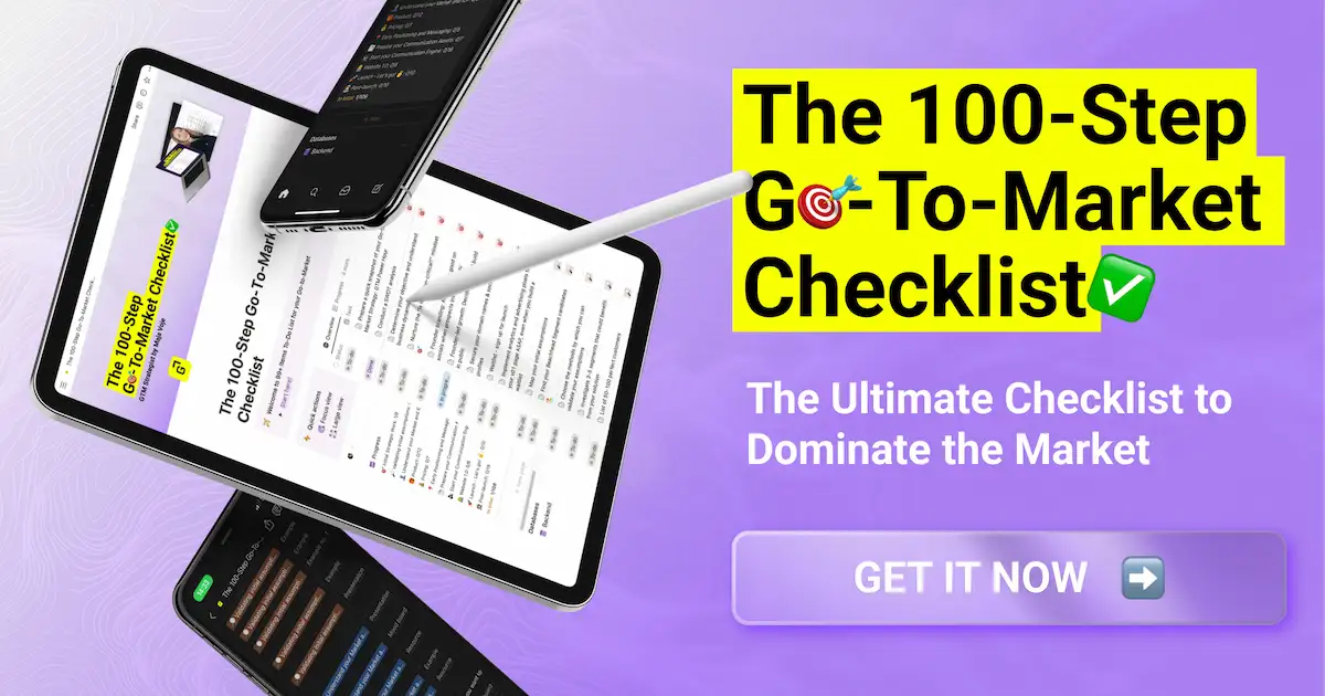100-Step Go-To-Market Checklist