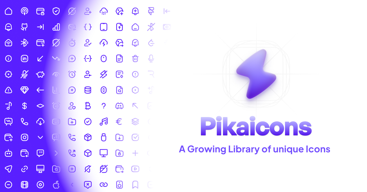 Pikaicons: Premium Icon Library for Designers & Developers