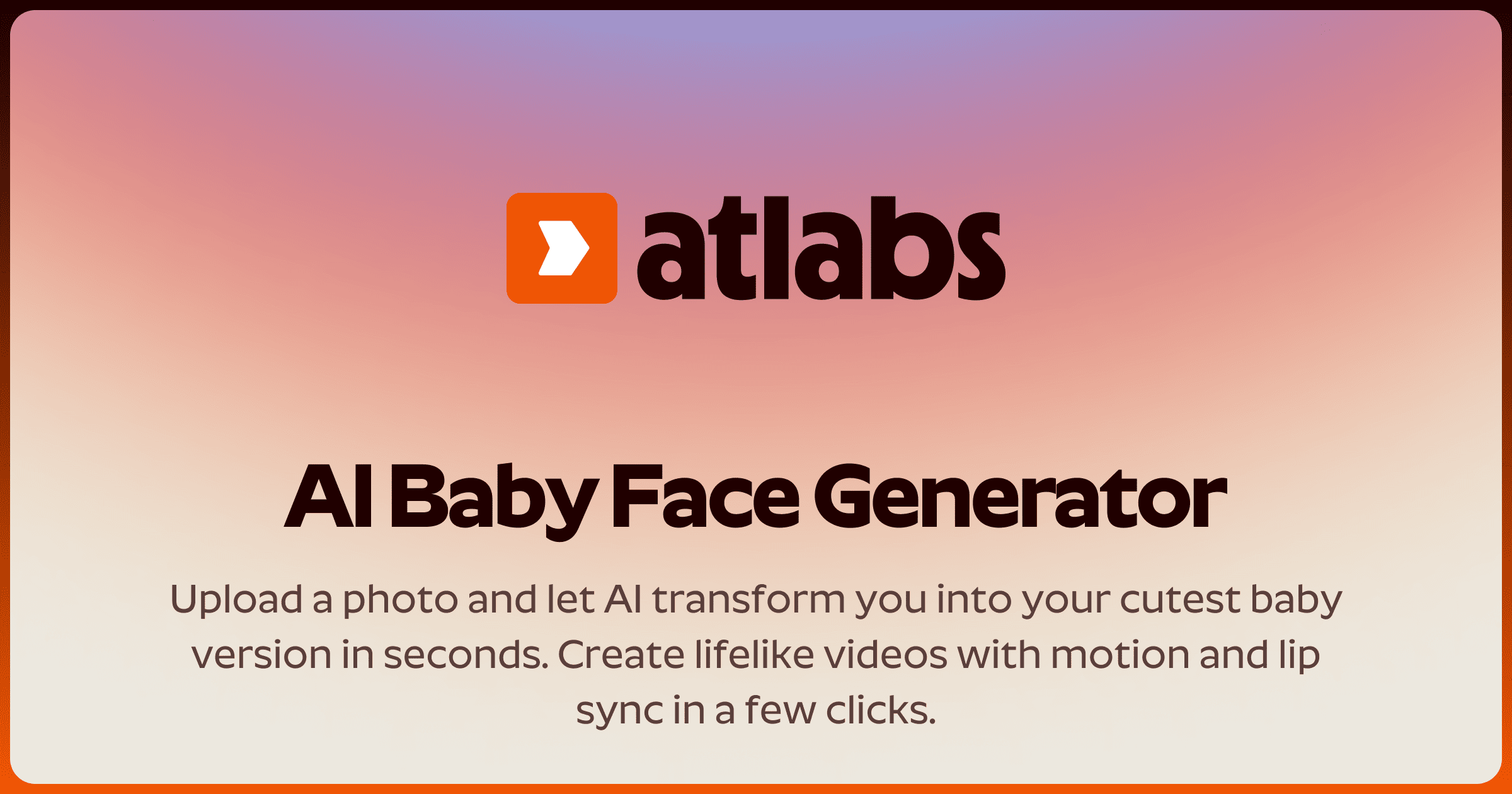 AI Baby Face Generator | See Your Younger Self Instantly