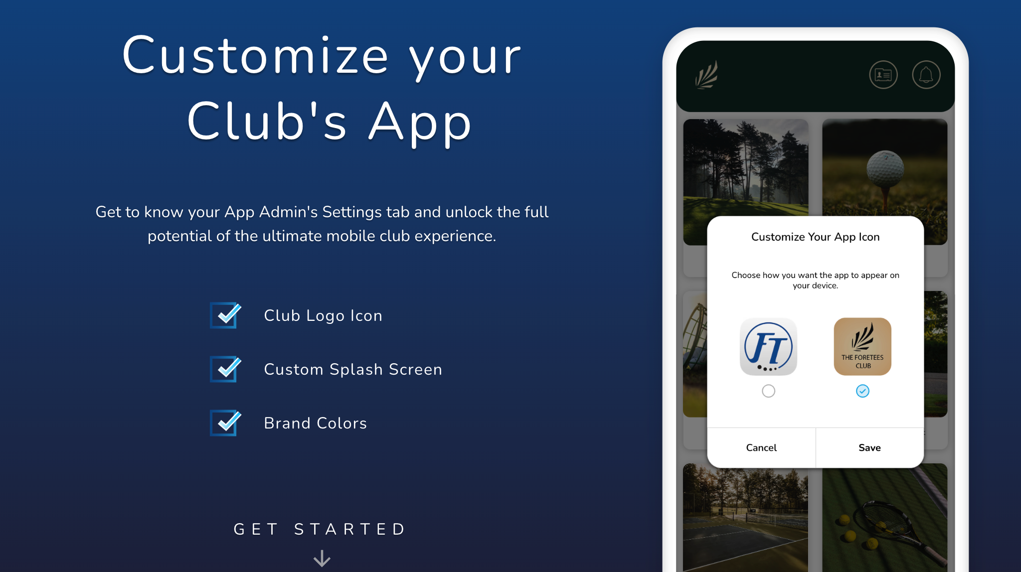 Your Club's Logo, Your App's Icon