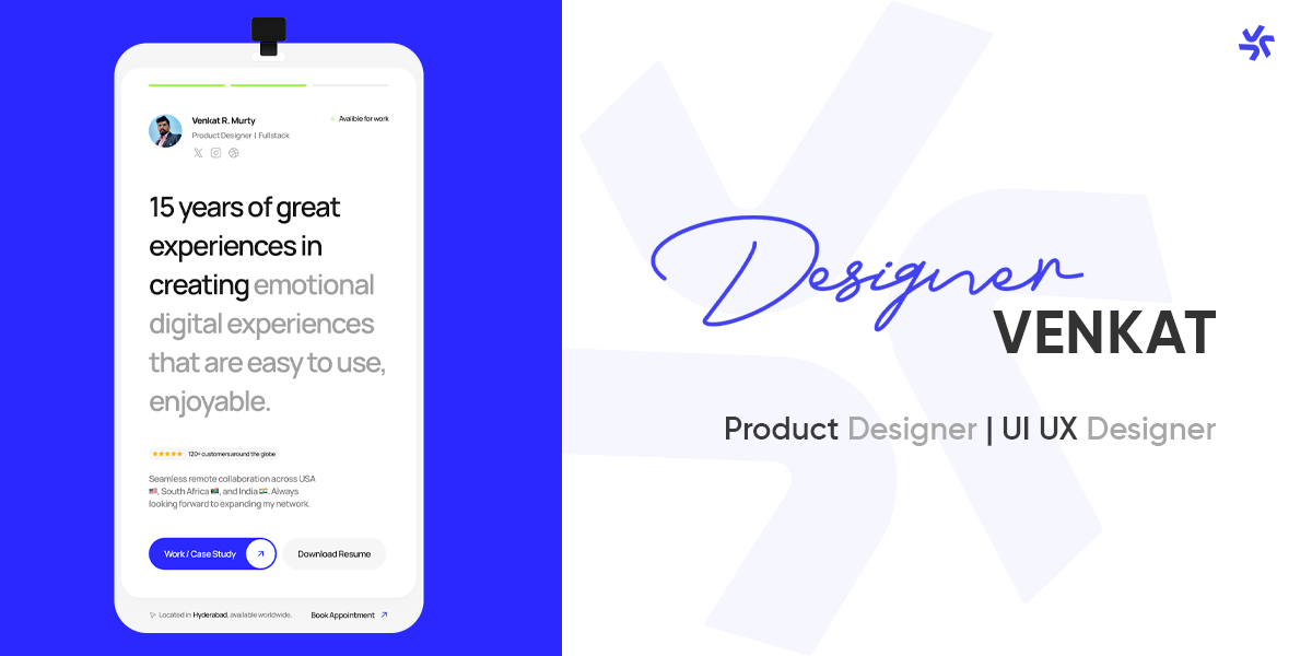 Signature Projects | Designer Venkat - Product Designer | UI UX Designer