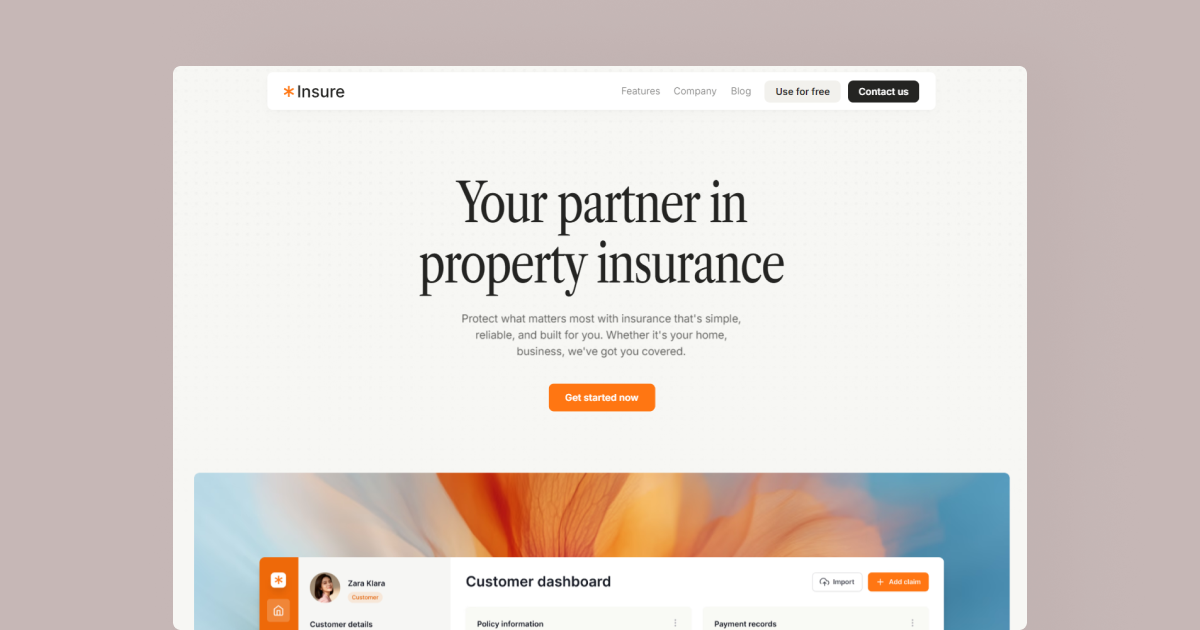 Contact | Insure - Startup Website Template