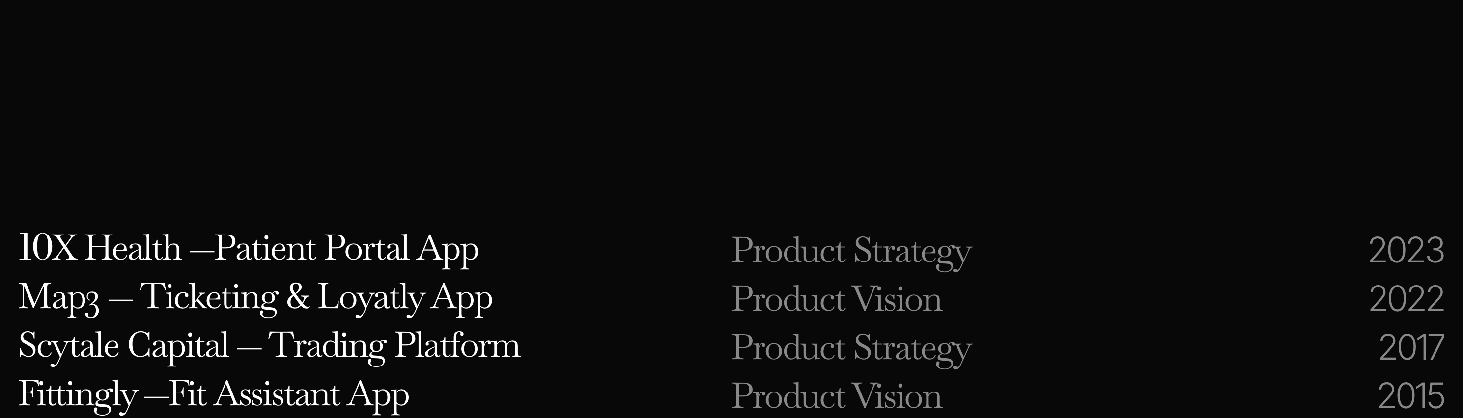 Daniel's Portfolio - Index