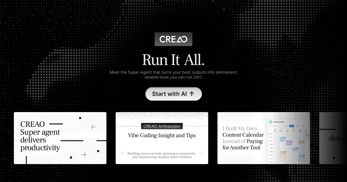 Creao Blog | Agentic AI Guides, Tutorials & News