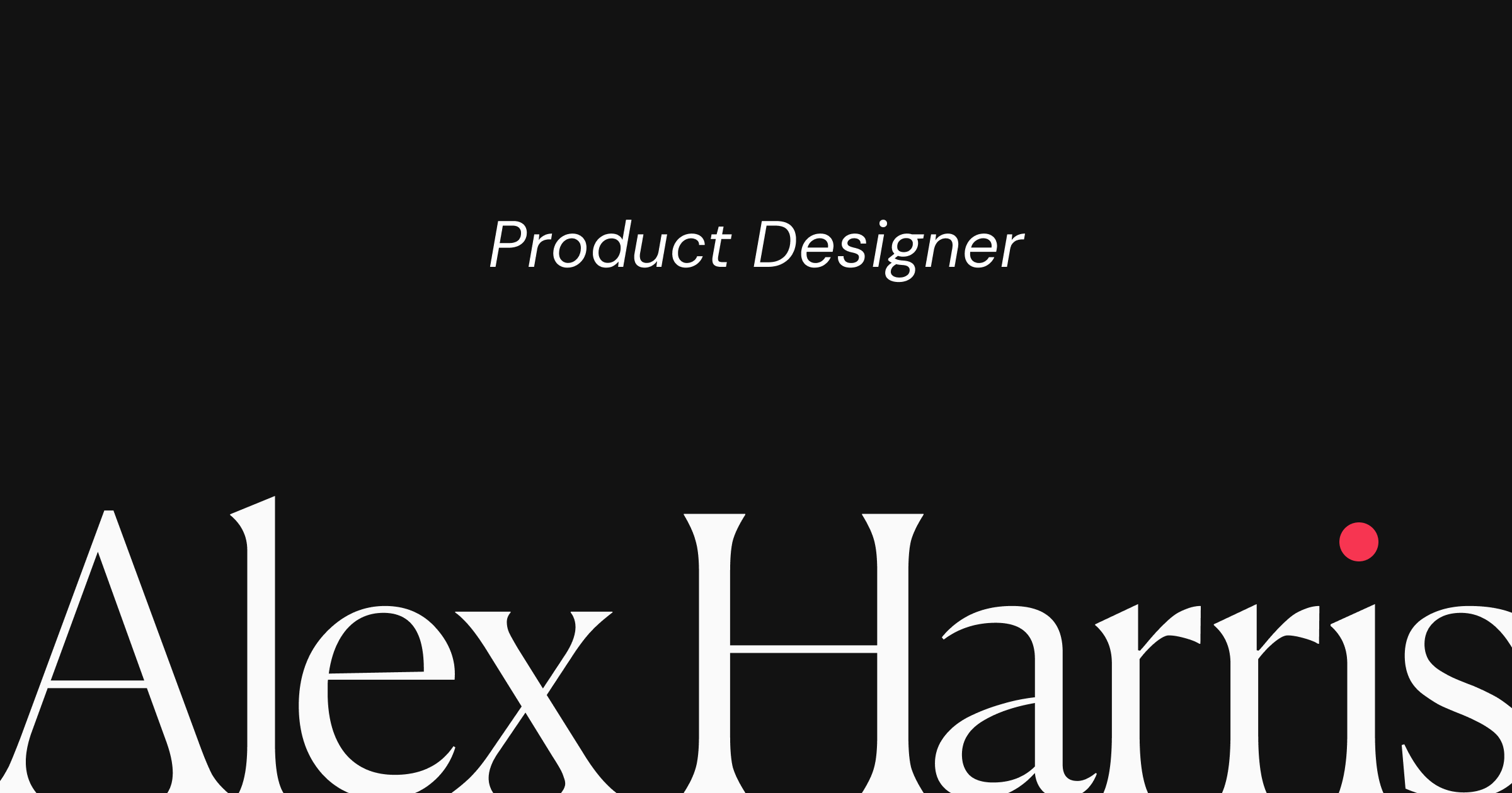 Alex Harris Portfolio