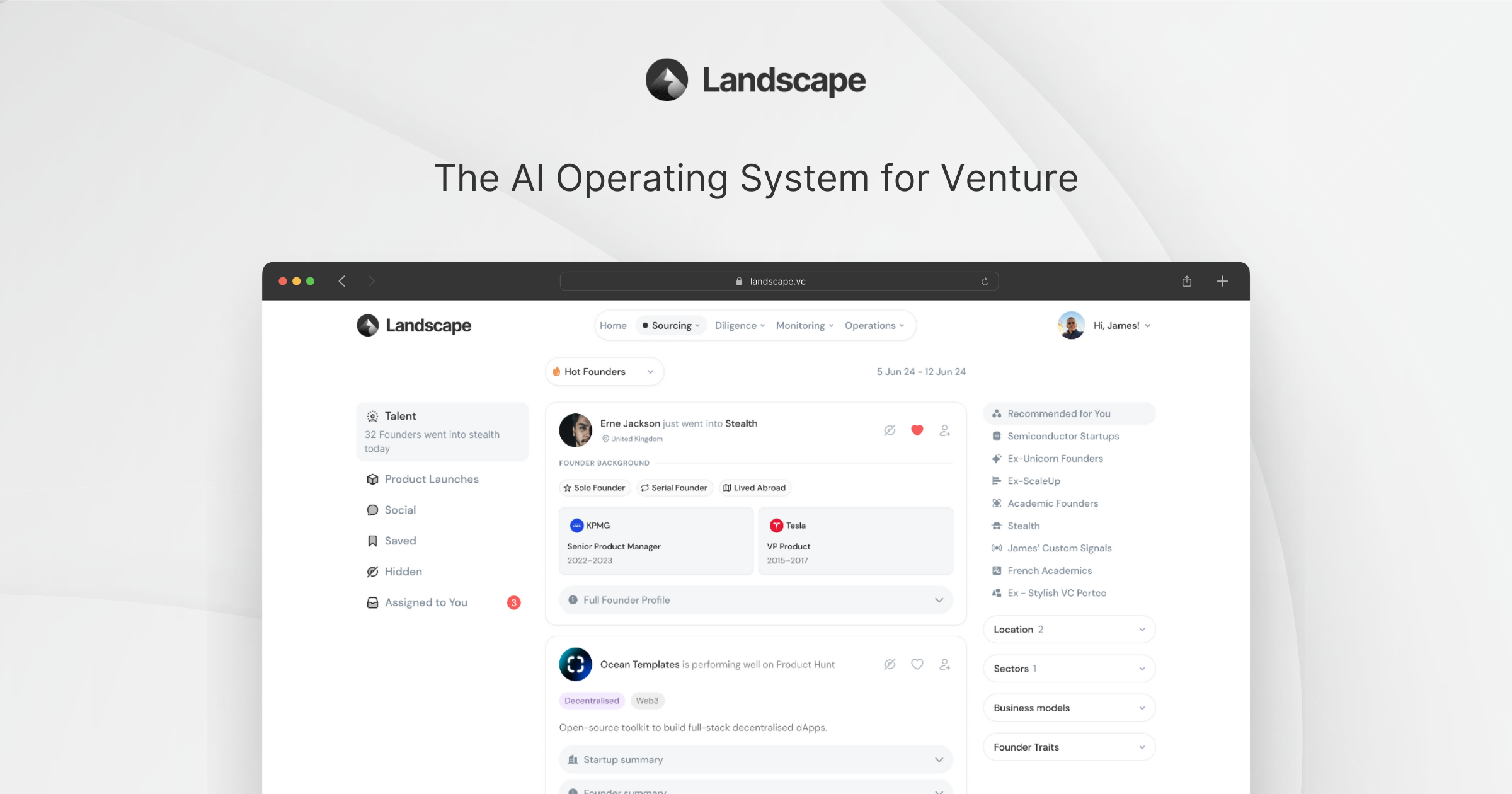 Landscape - The AI Operating System for Venture