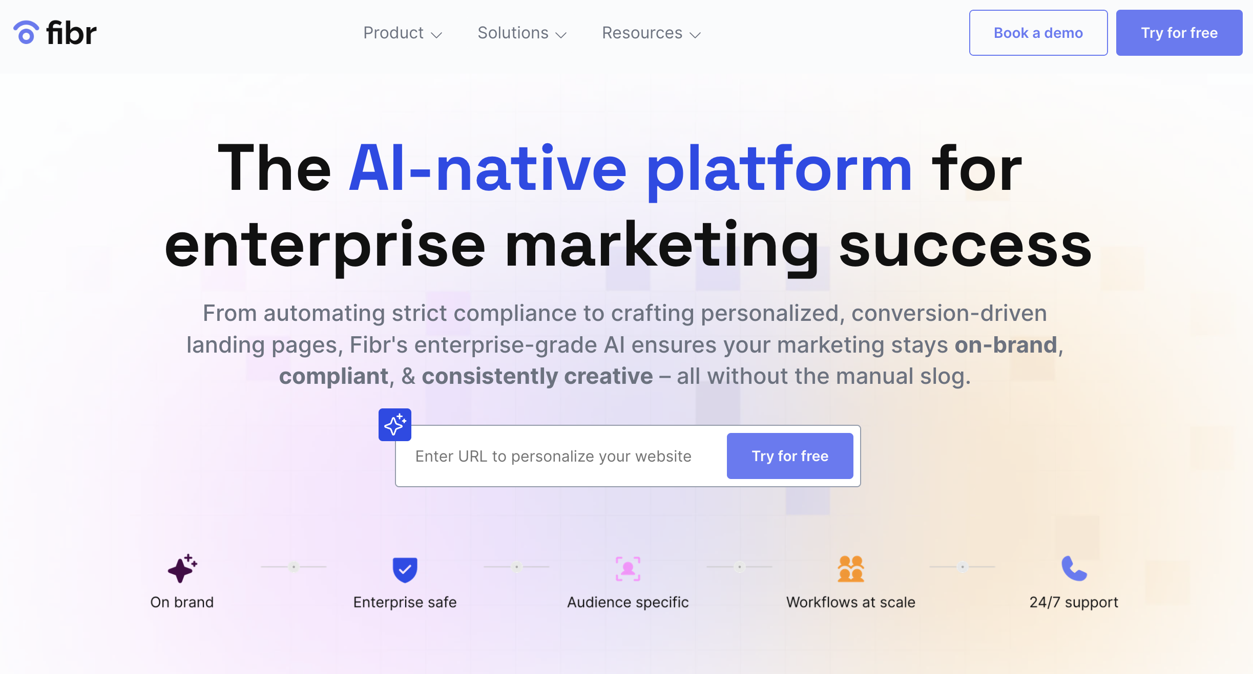 Fibr | AI-native Platform for Enterprise Marketers