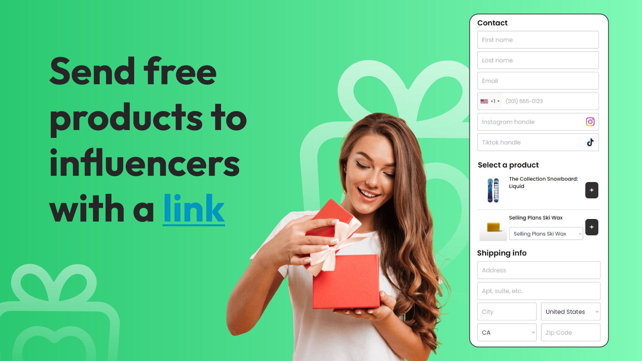 Influencer Gift Form