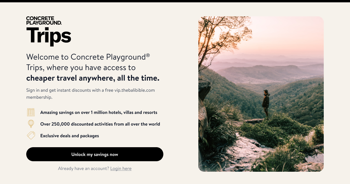 Concrete Playground Trips - VIP lounge of travel affordability. Exclusive travel prices