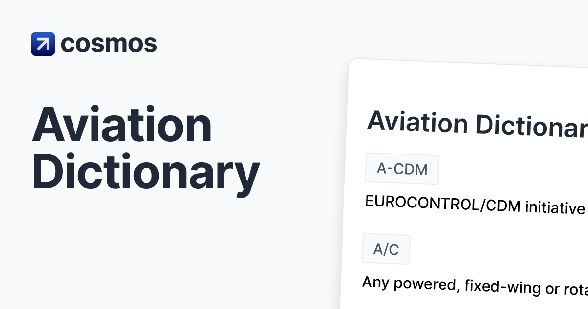 Aviation Dictionary – Understand Airline Operations