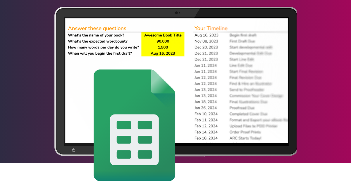 Free Book Launch Timeline Calculator