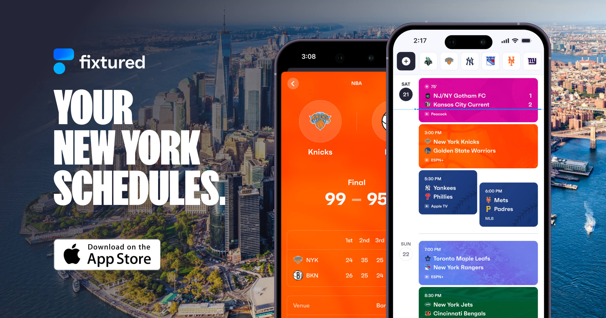 New York Sports Schedules – Track NYC Teams & Events with Fixtured