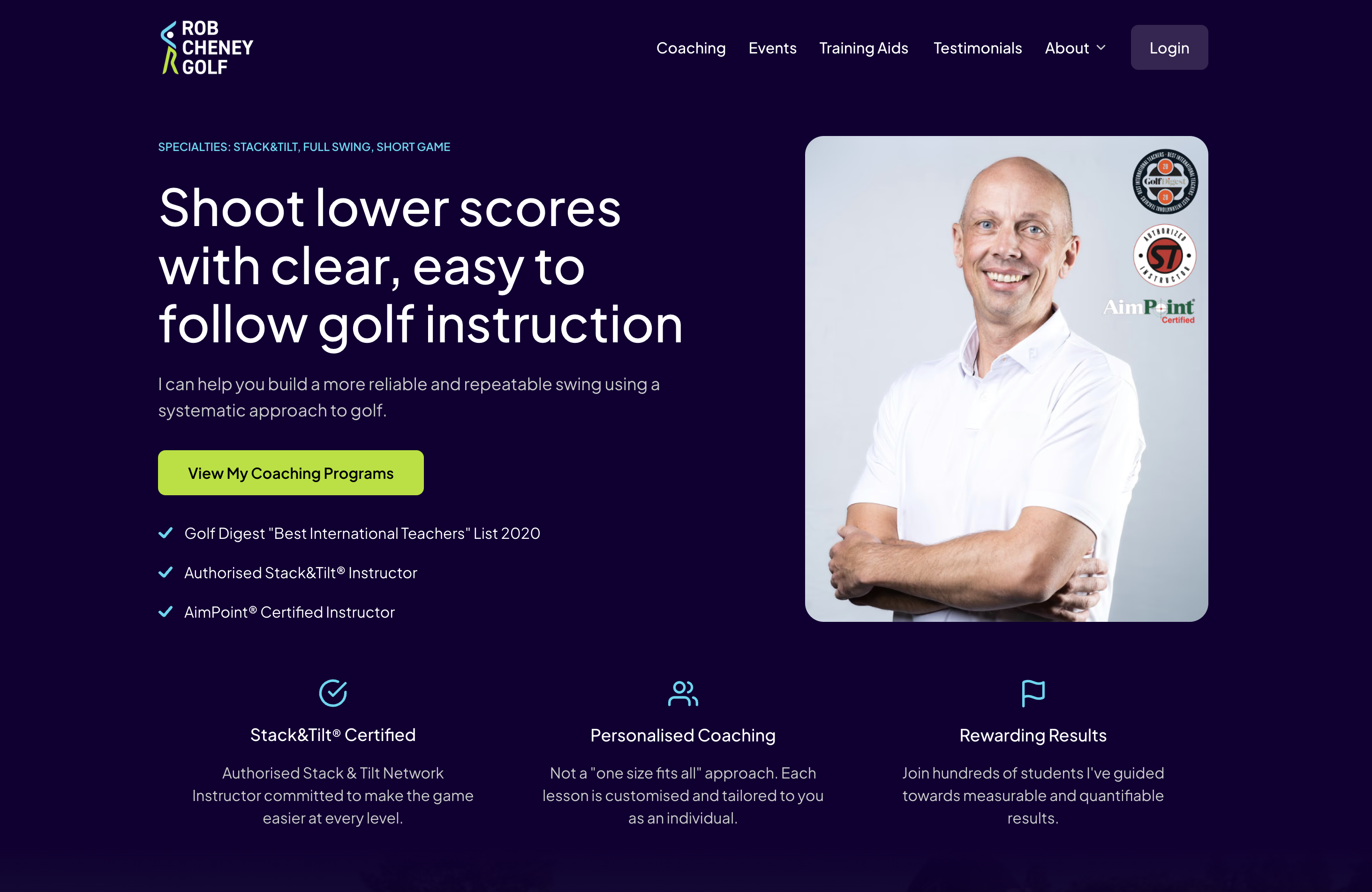 Rob Cheney Golf | Build a reliable and repeatable swing