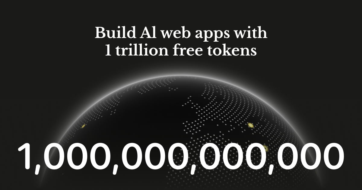 Manus | Free 1 trillion AI tokens for building web apps