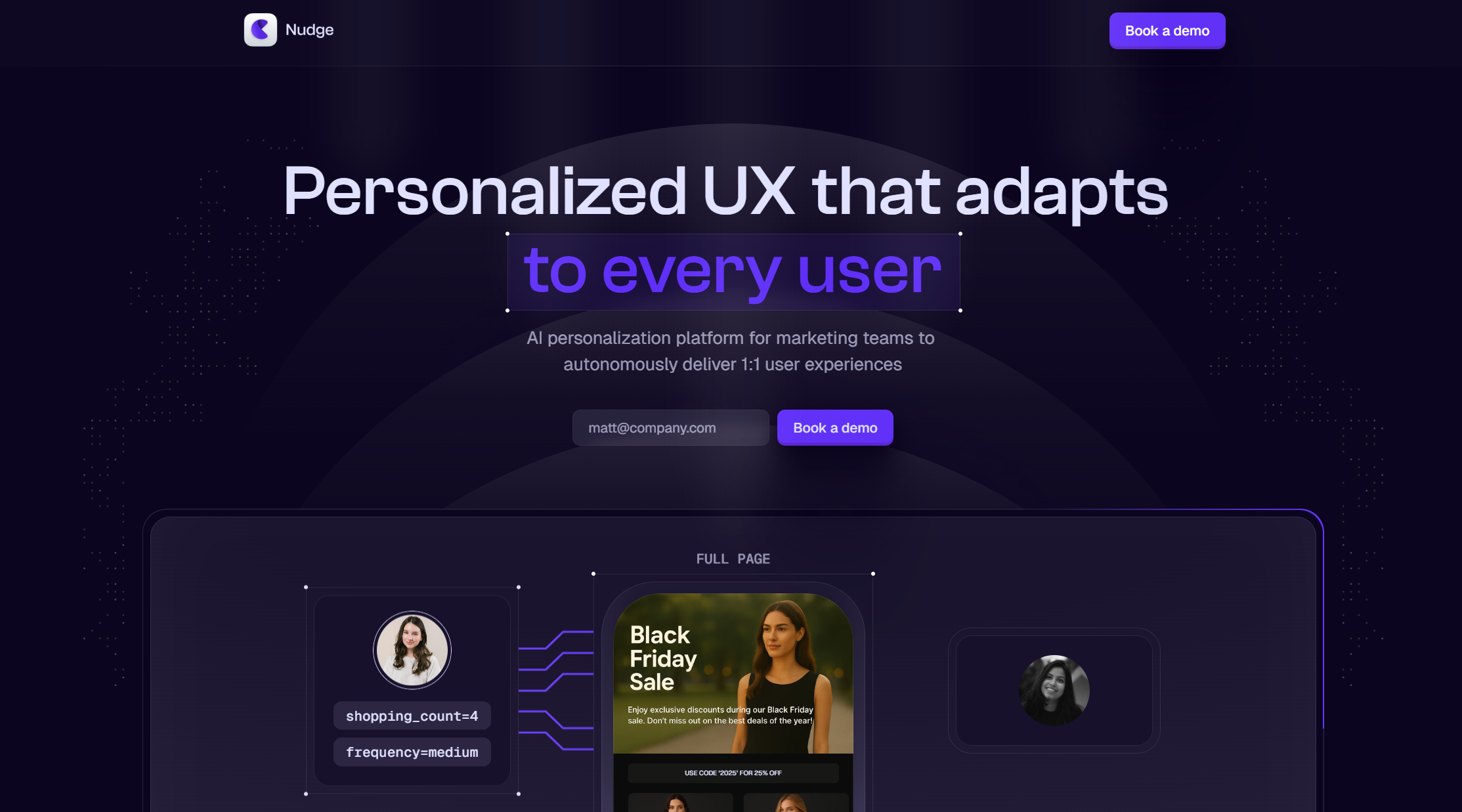 Nudge | Personalized UX that adapts to every user