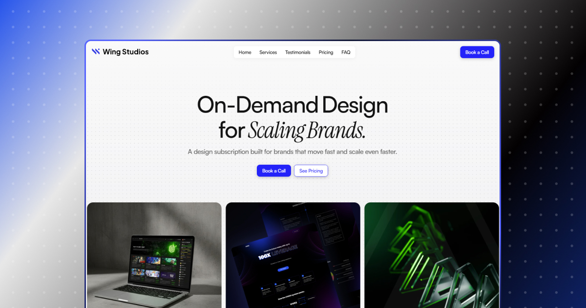 Wing Studios — On-Demand Design Subscription for Scaling Brands