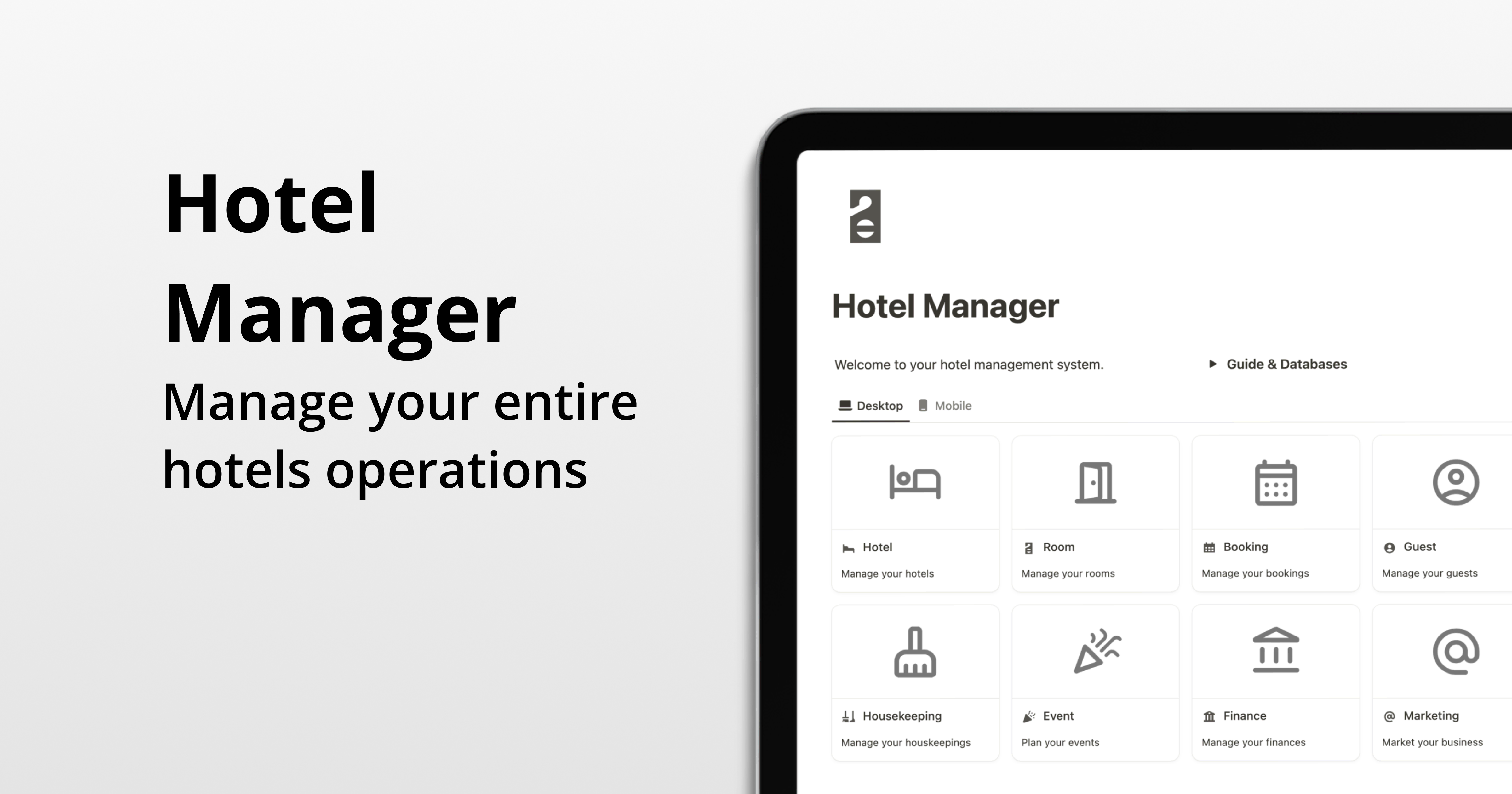 Notion Hotel Manager - Eazypath