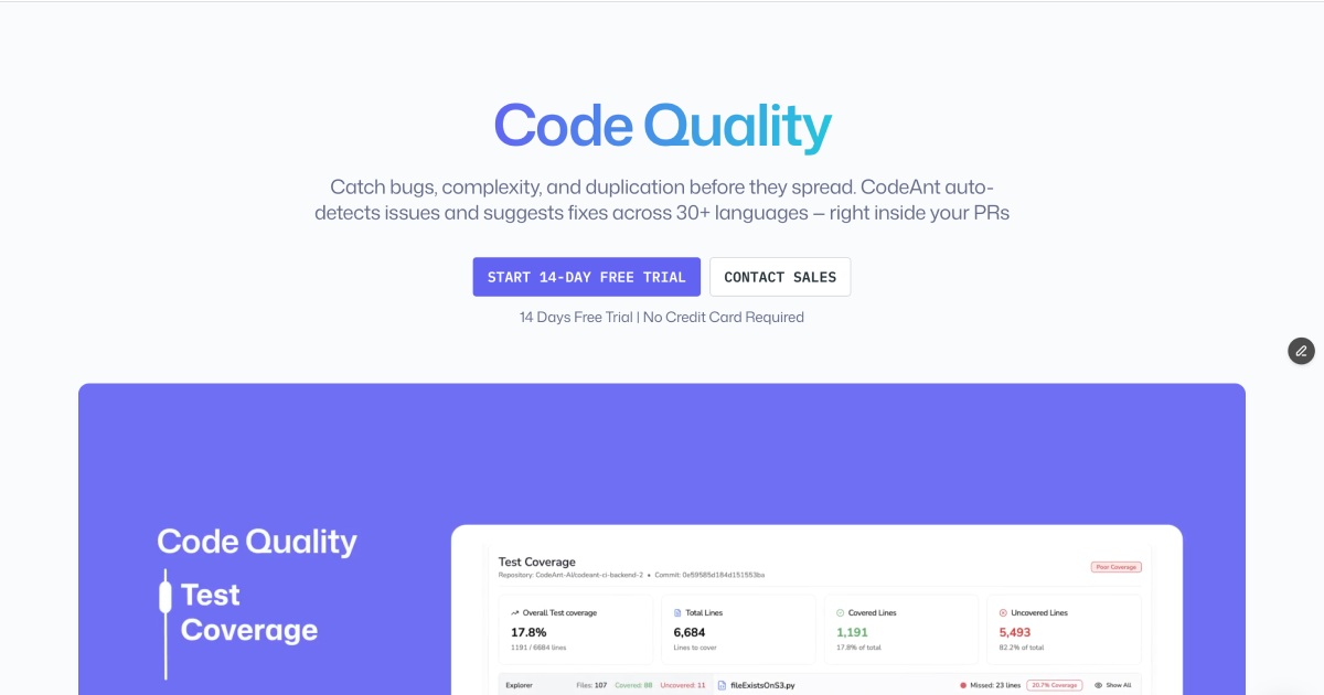 CodeAnt AI - Code Quality