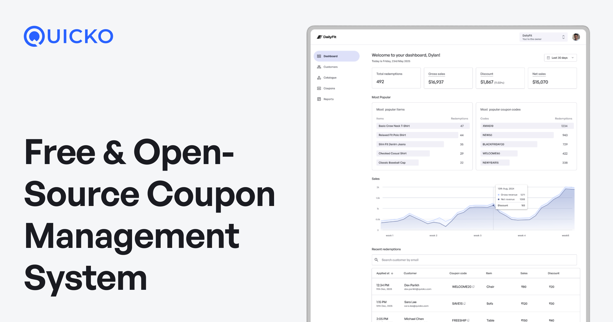Qpon - free & open source coupon management software by Quicko