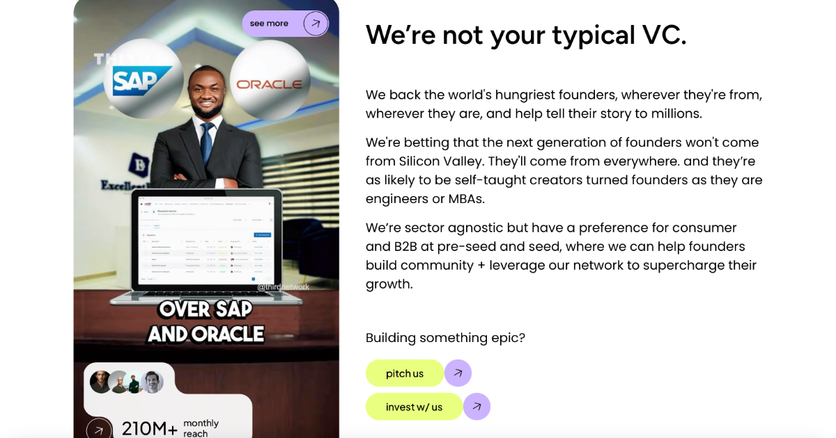 THIRD - Not your typical VC