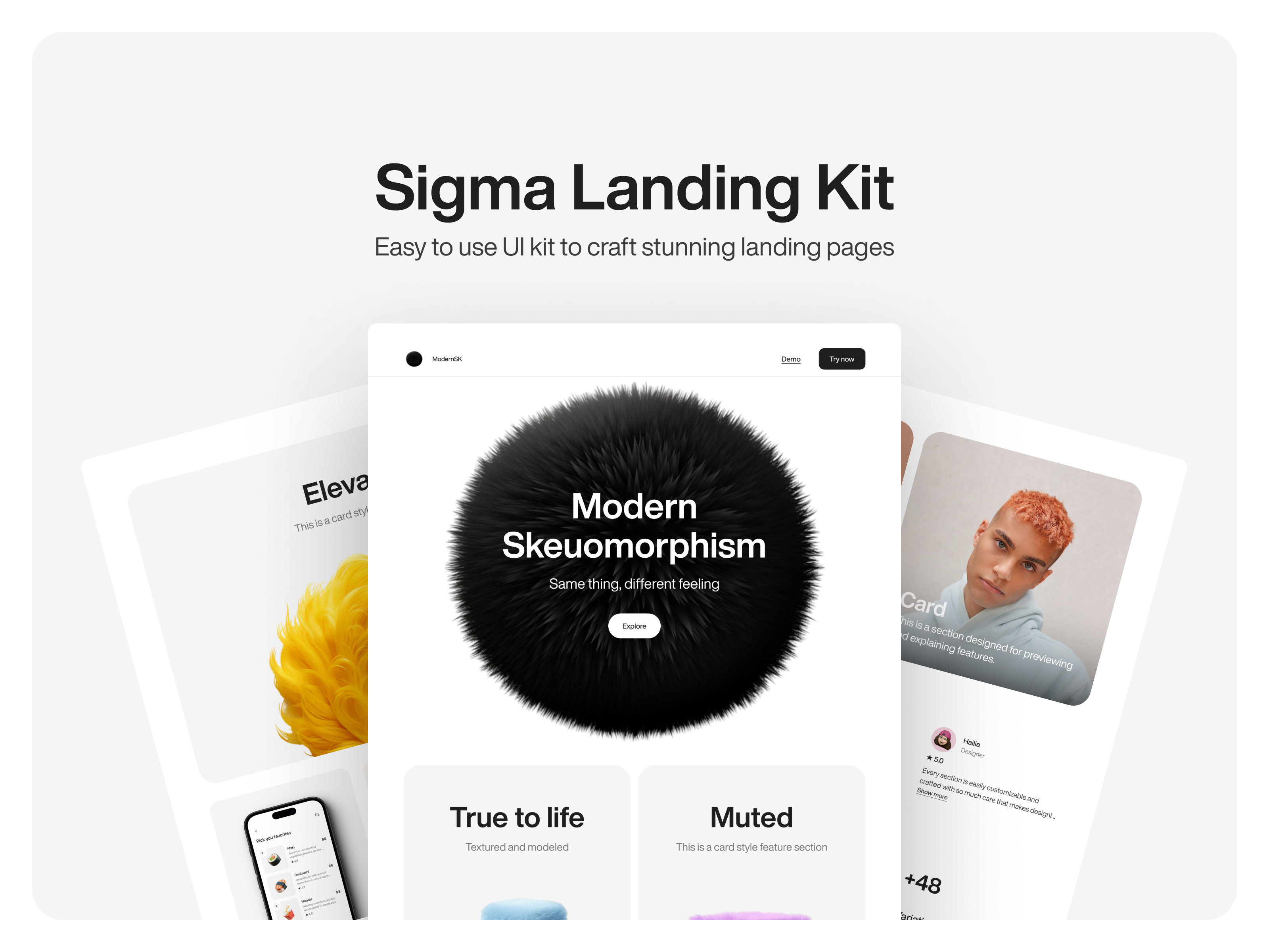 Sigma Landing Kit - Figma and Framer UI Kit