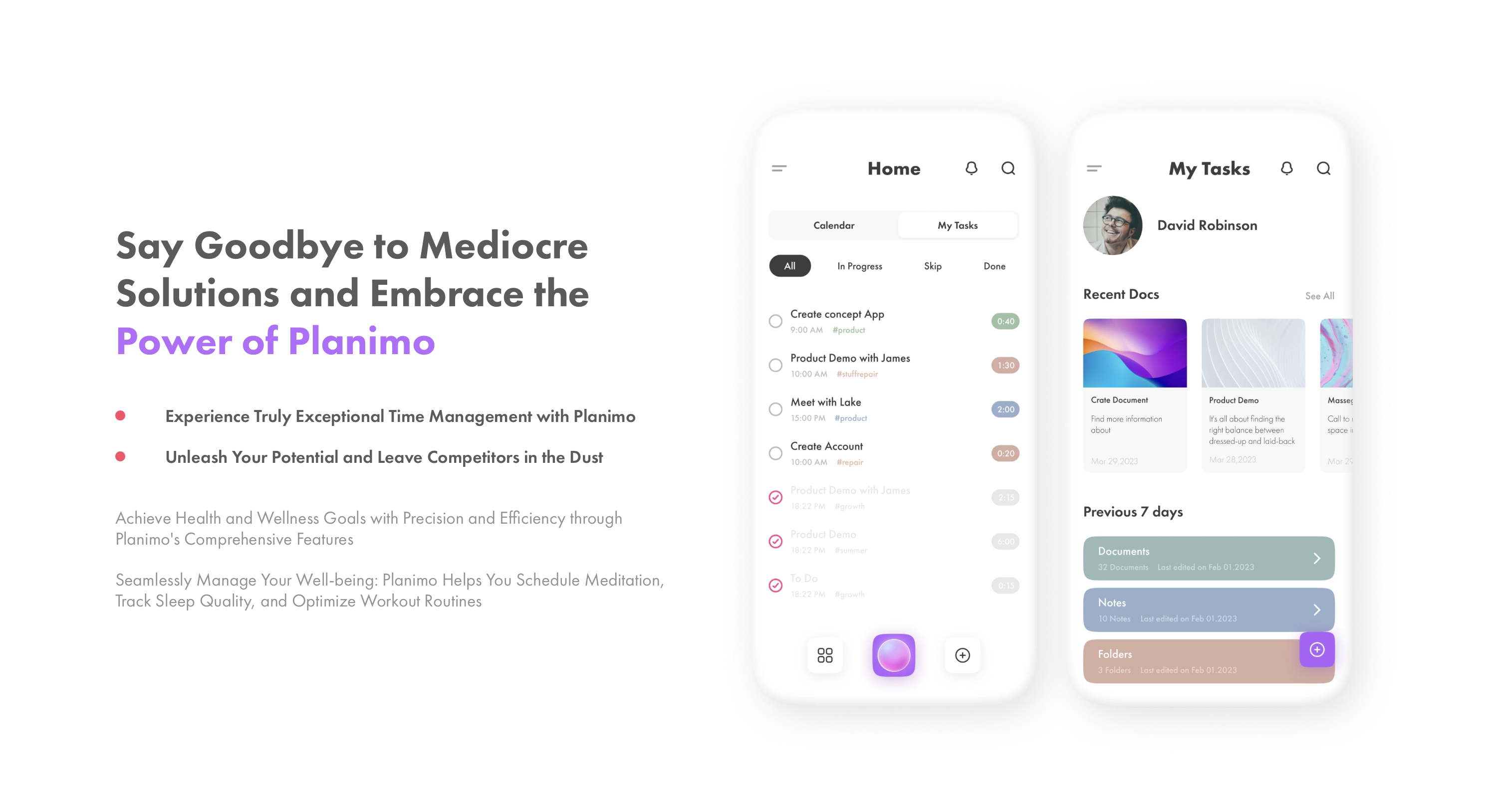 Planimo vs Other Productivity Apps: compare Planimo with other planning solutions