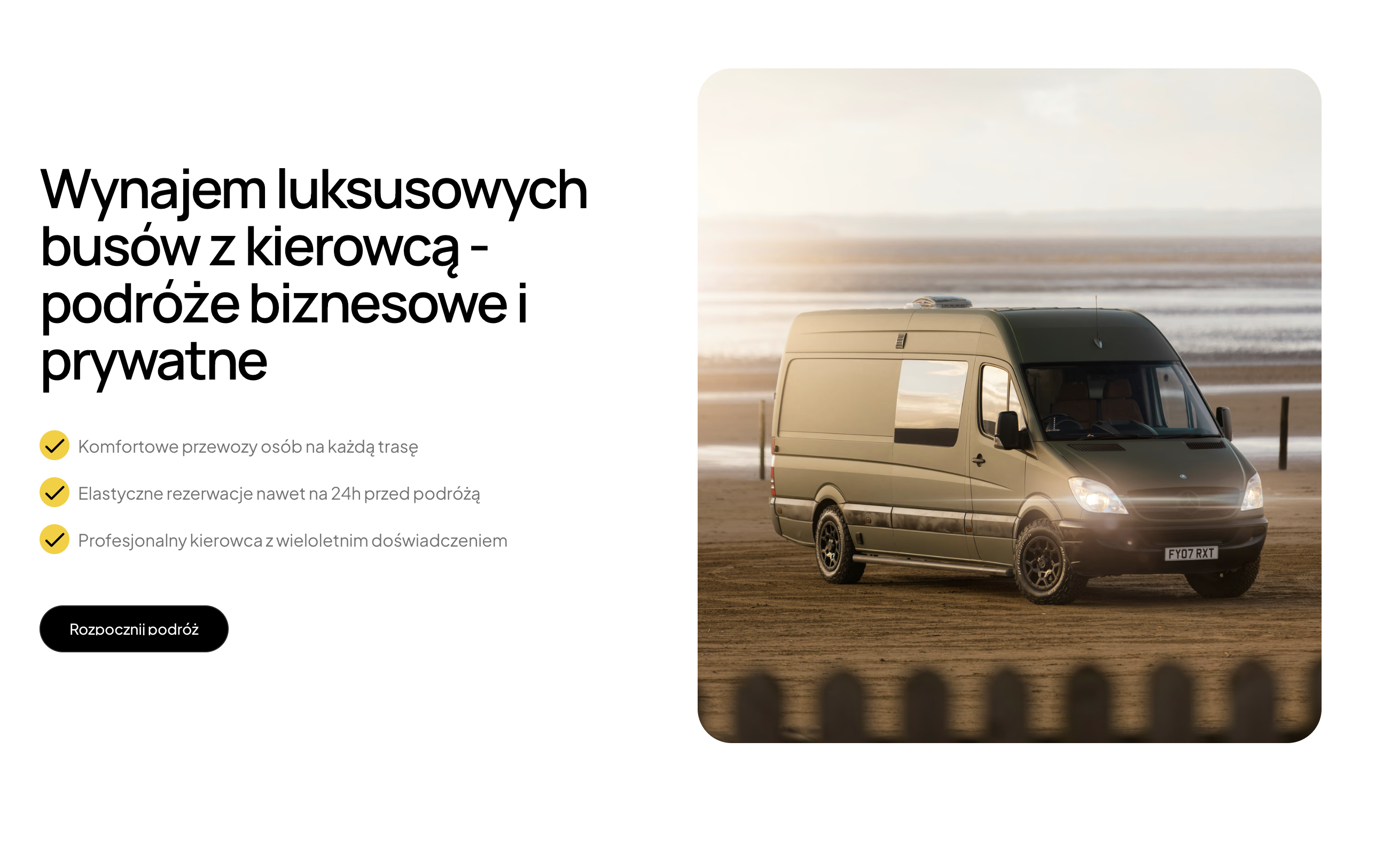 Luksusowy Przewóz Osób VIP | Busy do 9 osób | Trasy krajowe i zagraniczne