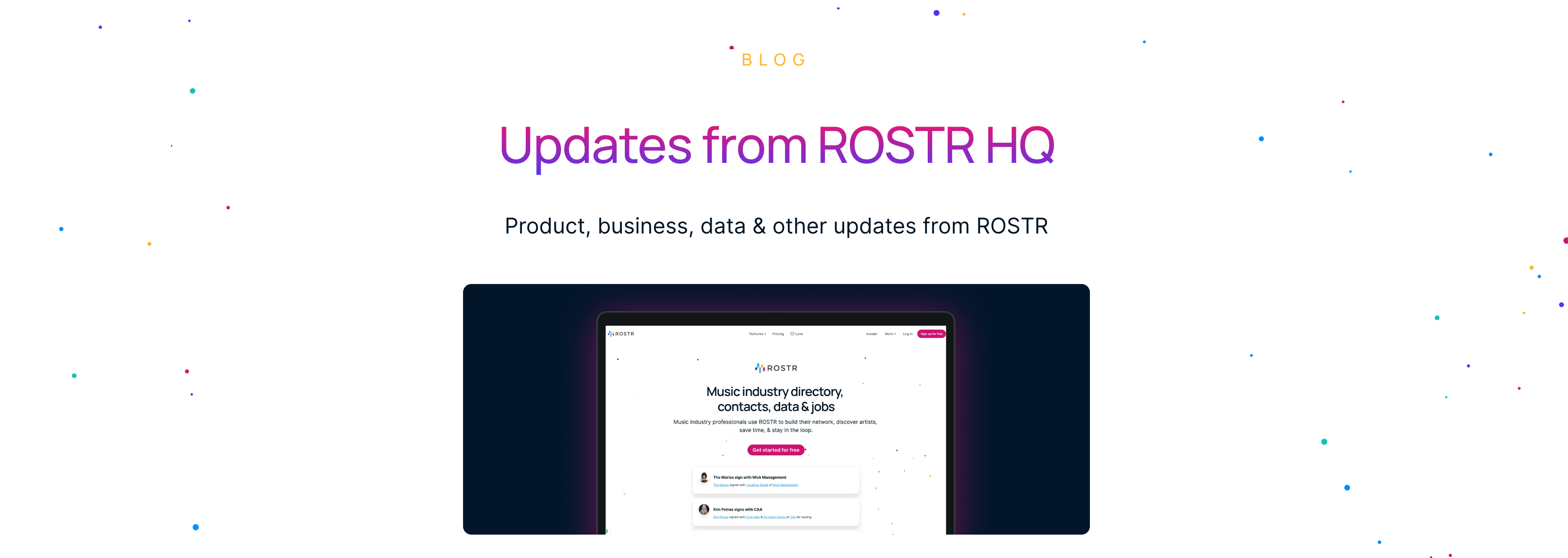 ROSTR - Blog