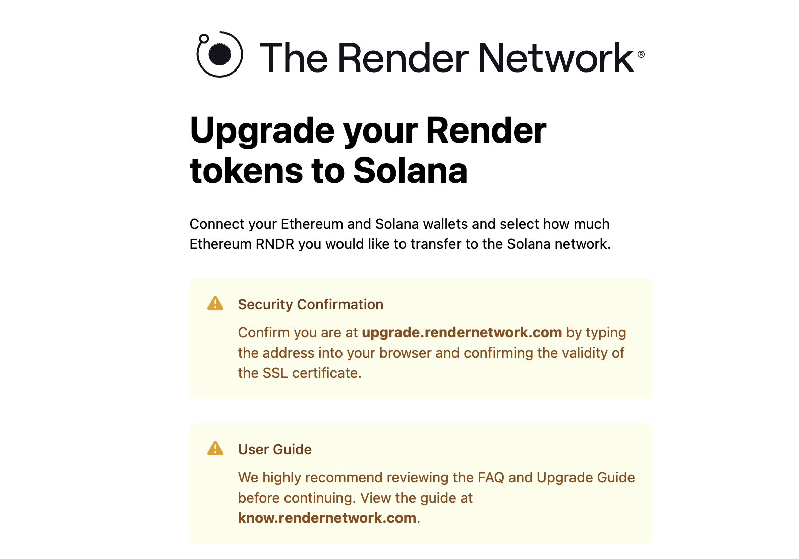 Upgrade RNDR to RENDER on the Render Network
