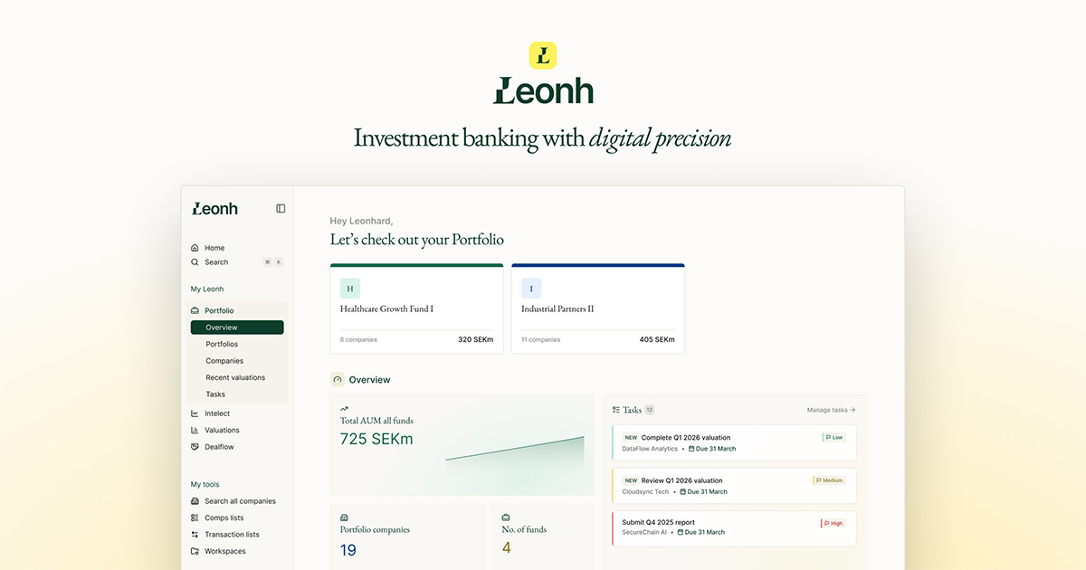 Leonh: Digitala investmentbanken