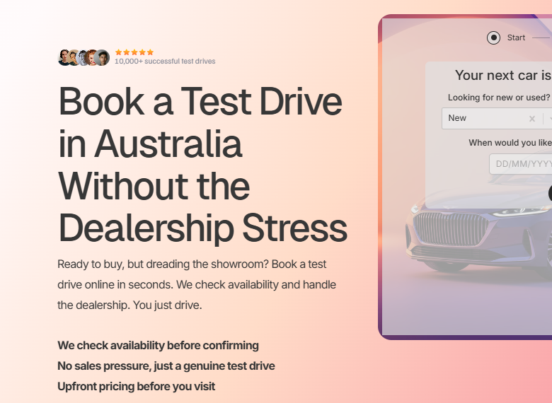 Book a Free Test Drive | Confident Car Buying in Australia