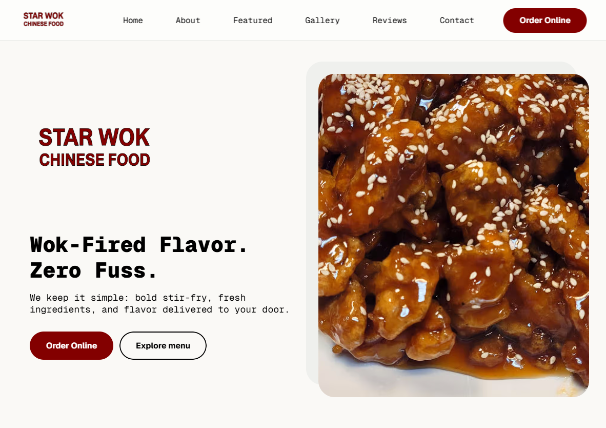 Star Wok – Wok-Fired Flavor, Elevated