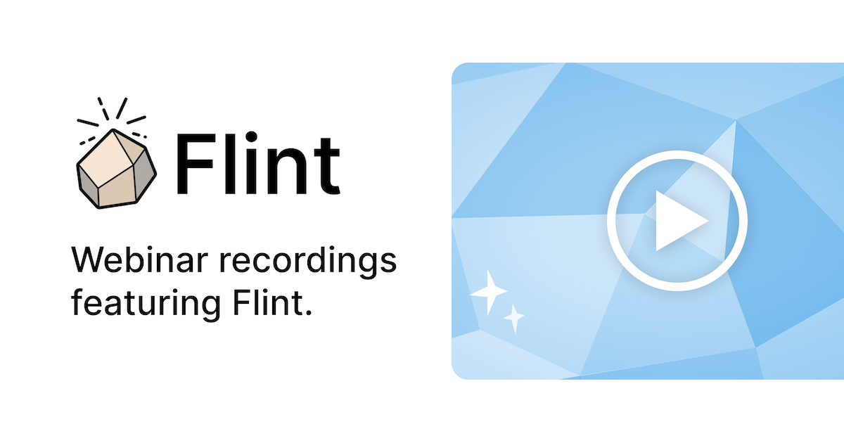 Webinars | Flint