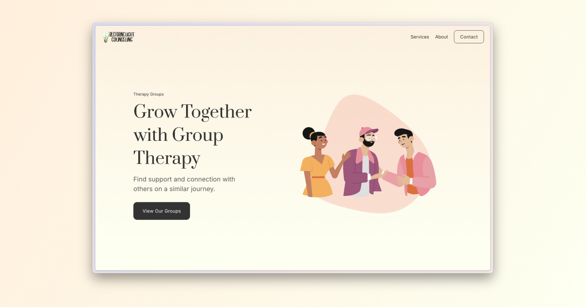 Group Therapy | Restoring Light Counseling | Shreveport & Bossier City ...