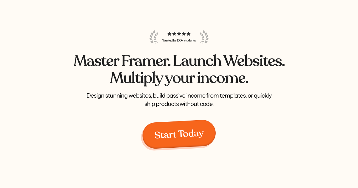 Framer course: Beginner to Pro | Comprehensive online course