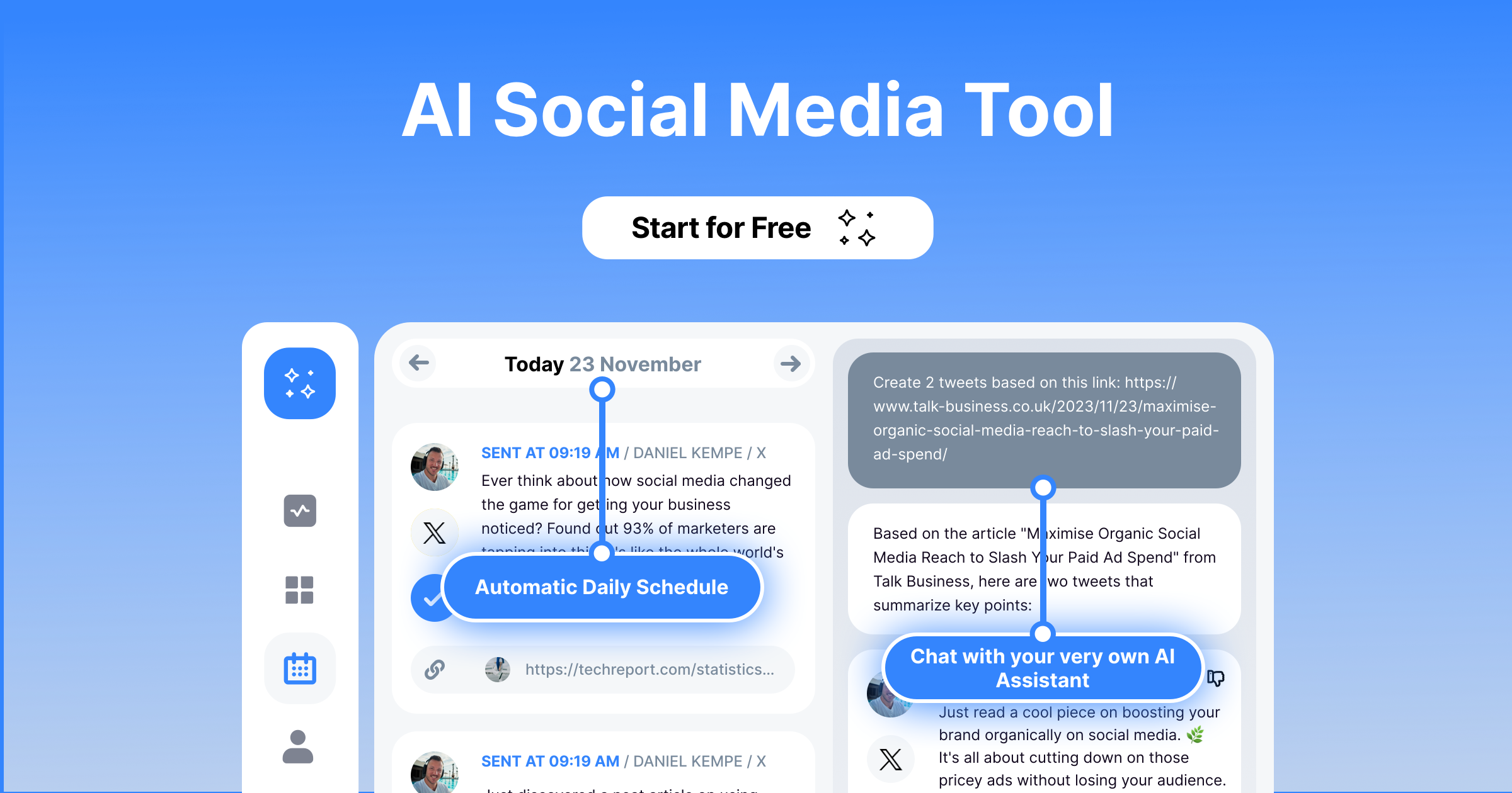 Quuu's AI Social Media Tool
