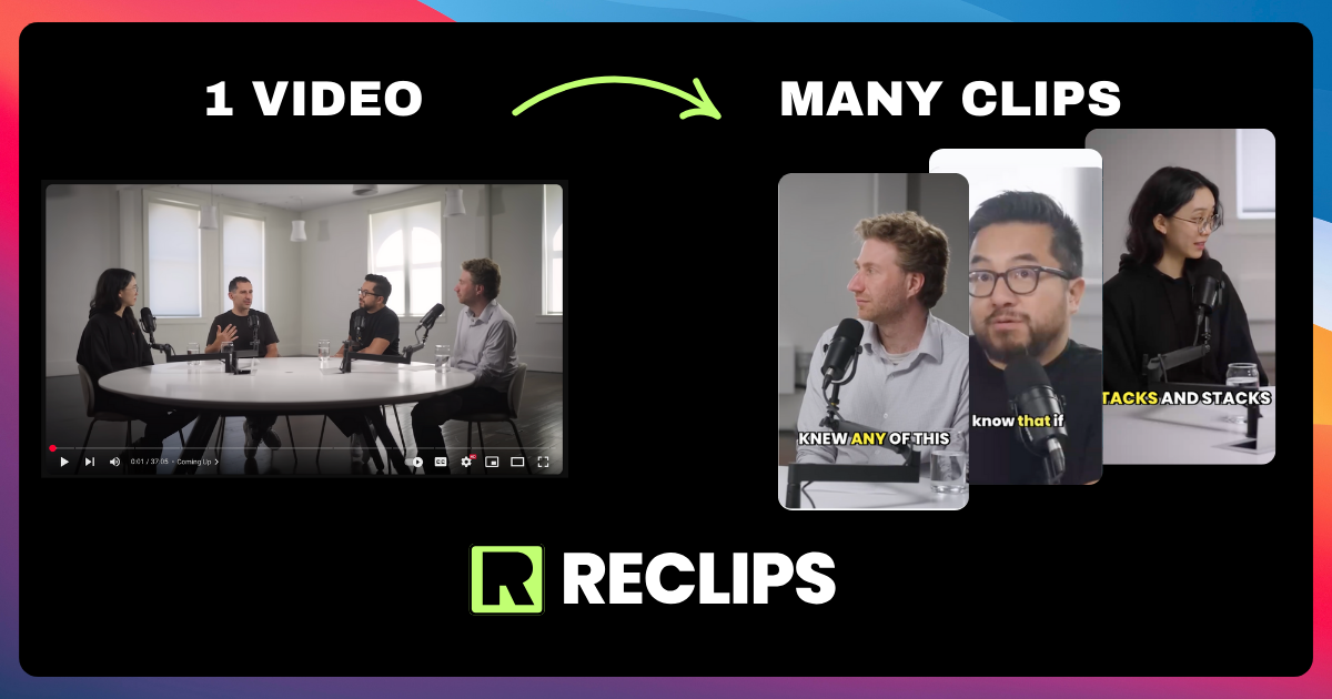 Reclips AI – Videos to Social Ready Clips (ZERO Editing)
